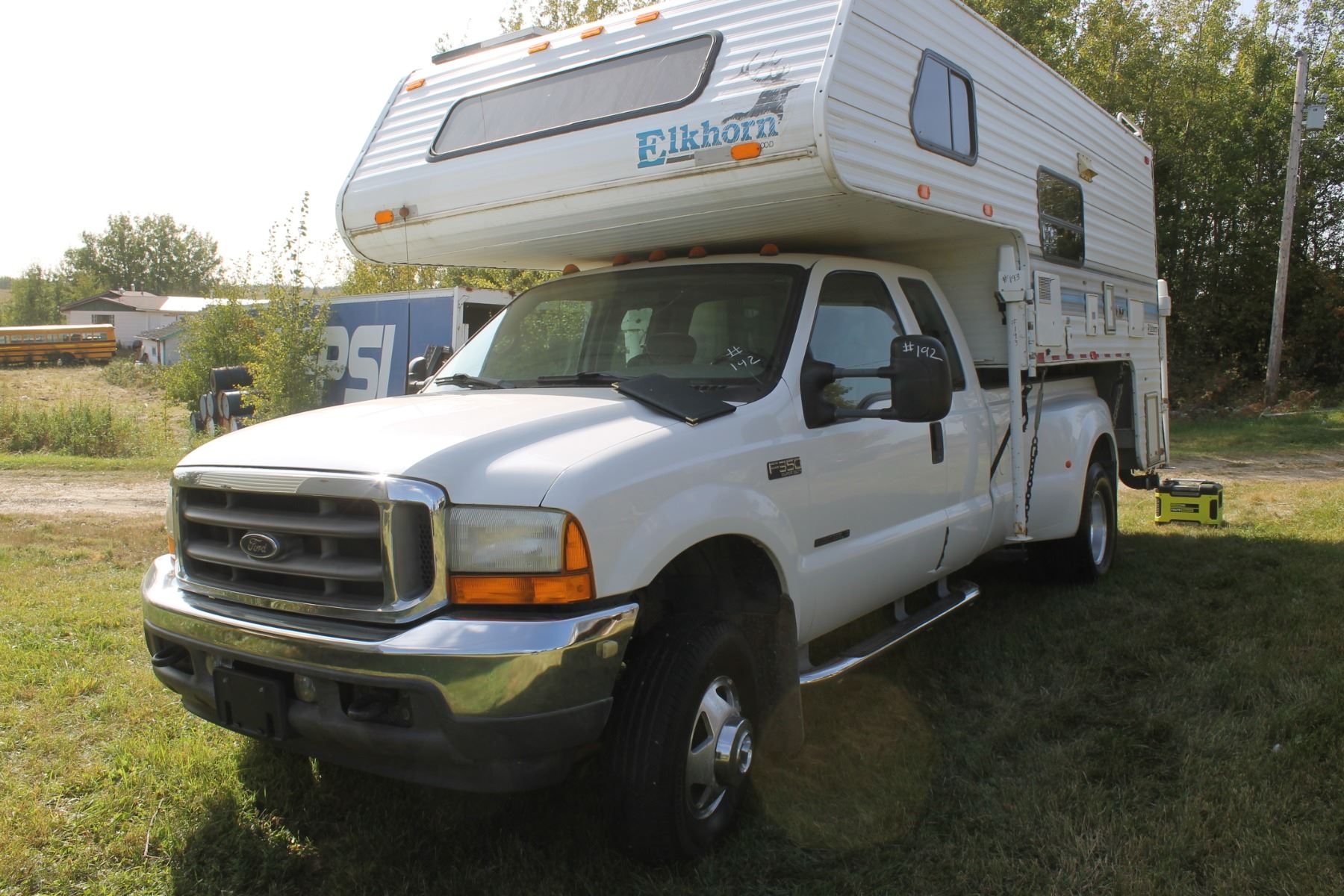 2001 FORD F350 SUPER DUTY EXTENDED CAB 4X4 DUALLY DIESEL TRUCK