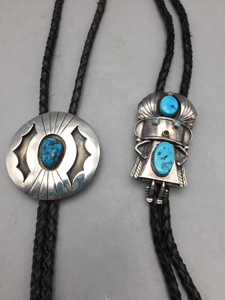 Two Vintage Bolo Ties