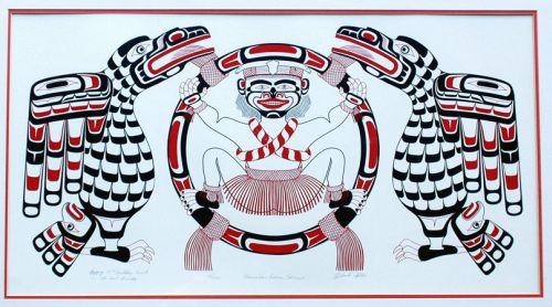 Richard Hunt Silkscreen "Hamatsa Dance