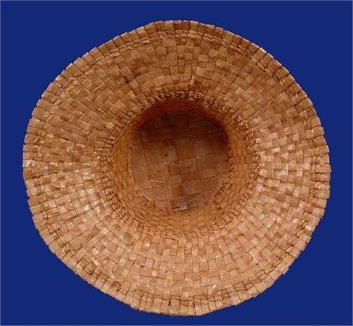 Eliza Abraham Cedar Bark Hat Made When