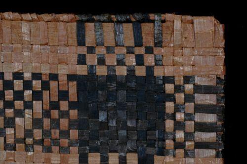 Cedar Bark Sleeping Mat with Checker De