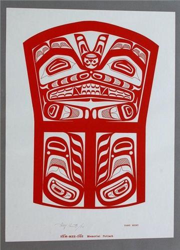 Tony Hunt Signed Copper Potlatch Invita