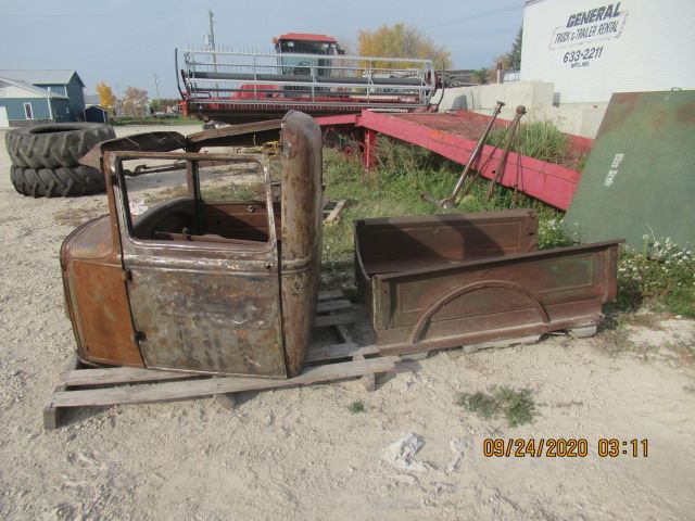 Ford Model A Truck Parts- Cab w Doors Box Engine Blocks, Frame Plus More