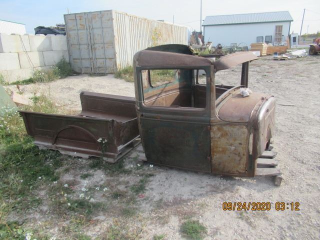 Ford Model A Truck Parts- Cab w Doors Box Engine Blocks, Frame Plus More