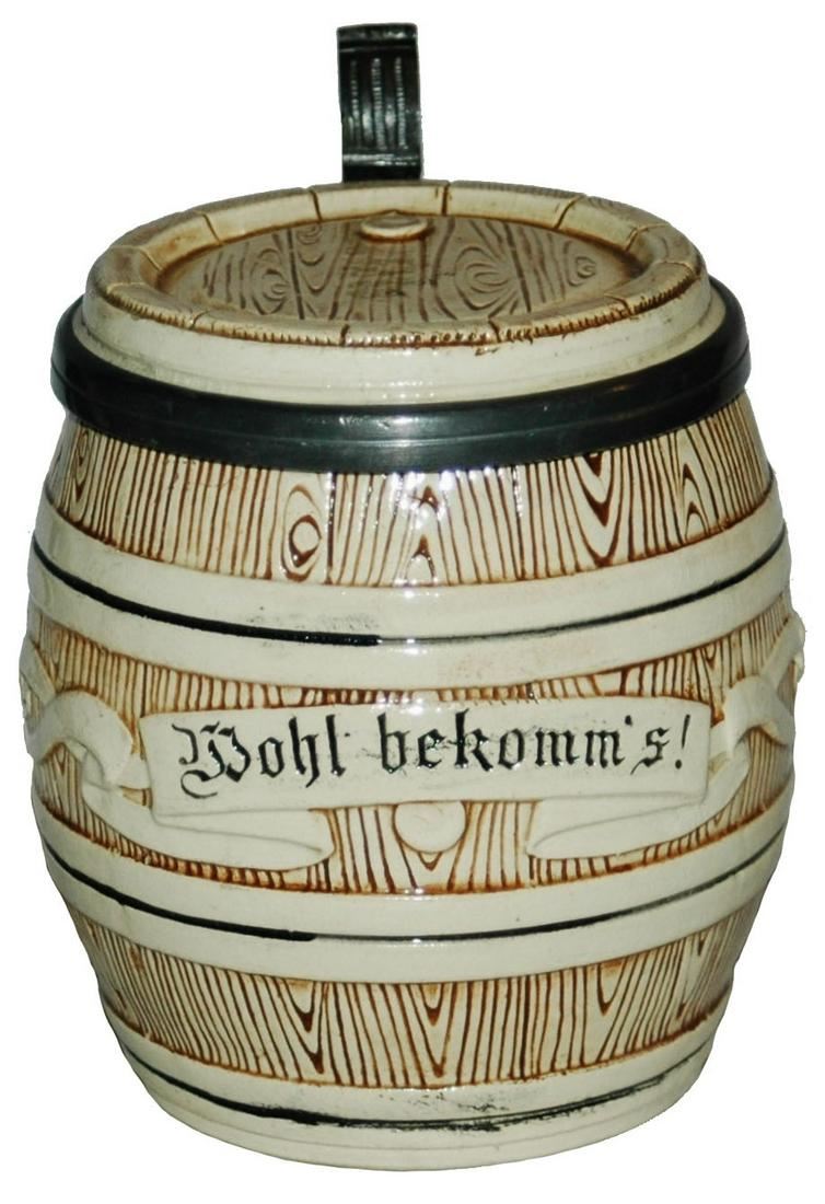 Character Stein 1/2L Pottery. Barrel