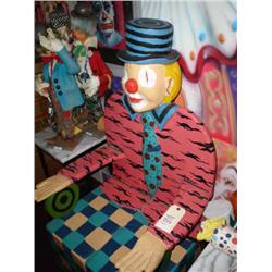 painted clown chair for child
