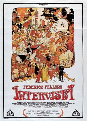Italian movie poster - INTERVISTA