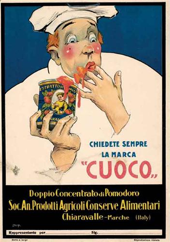 Italian advertising poster, beverage