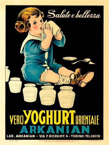 Italian advertising poster, beverage