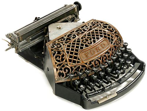 Giant Rarity: The Ford Typewriter, 1895