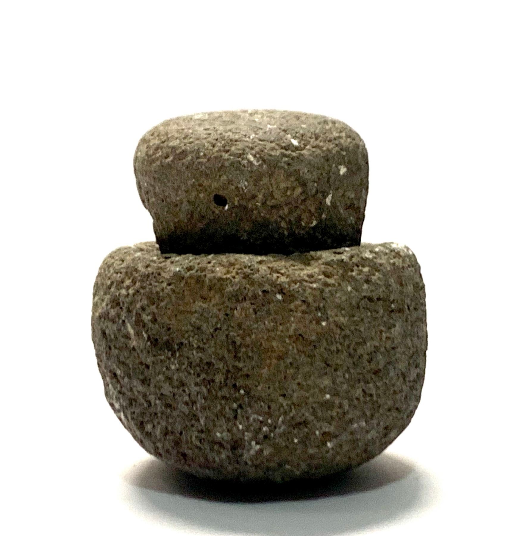 Ancient Roman Basalt Stone Mortar and pestle c.1st-2nd century AD. Size ...