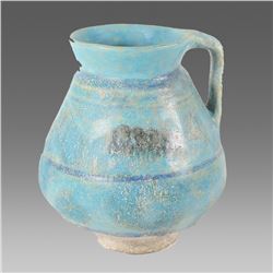 Ancient Islamic Persian Kashan Ceramic Jug c.13th century AD.