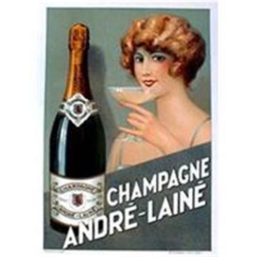 Original Champagne poster 1920s, A,Linen #1220136