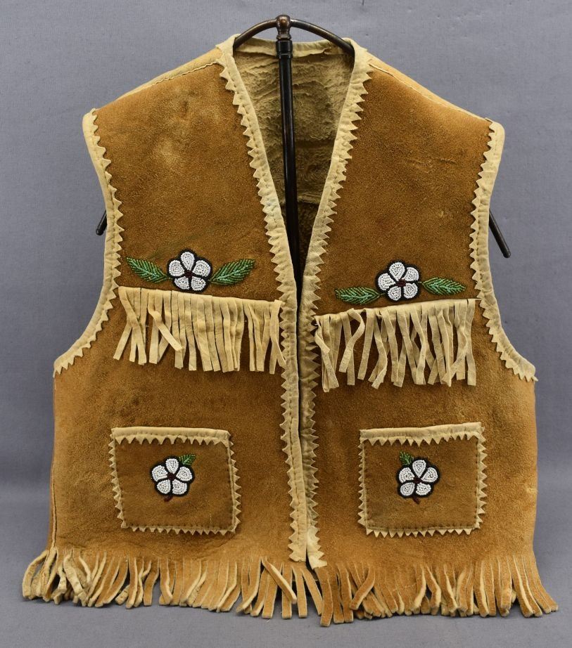 NATIVE AMERICAN CREE BEADED VEST