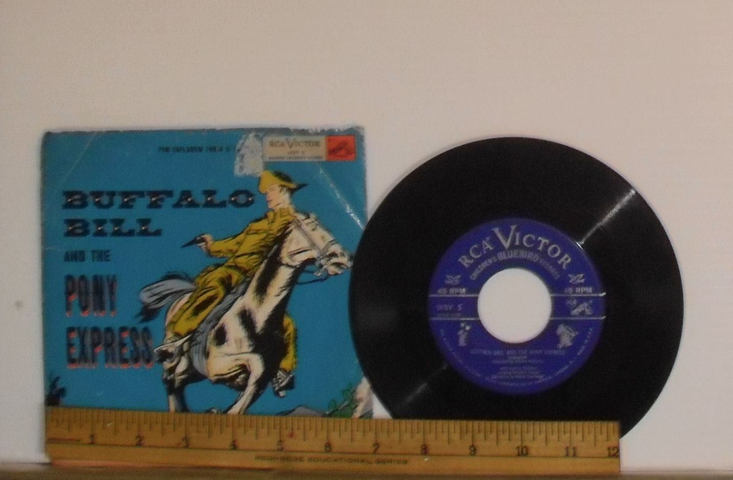 Buffalo Bill and the Pony Express 45 rpm old used record with cover ...