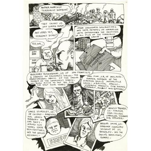 Larry Welz Original Art Captain Guts #1 Complete Story