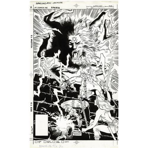 Rich Buckler Warlord #90 Cover Original Art