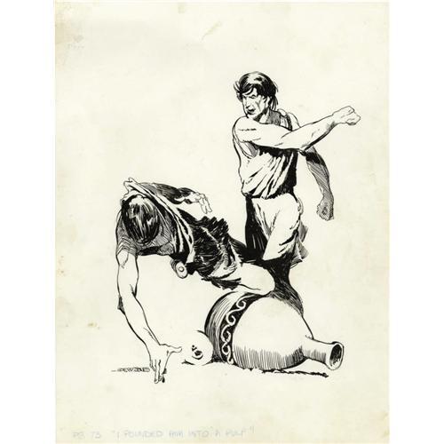 Jeff Jones - I Am a Barbarian Illustration Original Art