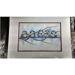 Original Watercolor painting, Chorus Line"