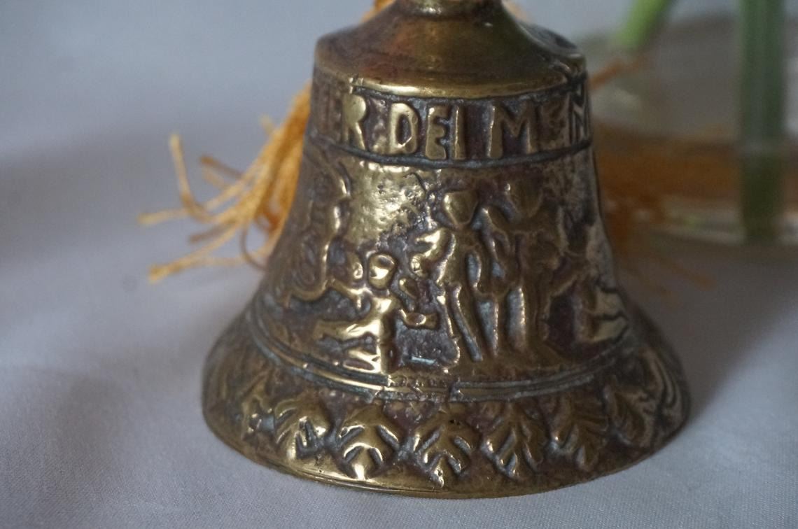Post - Medieval bronze bell, to mei bell mater dei meme