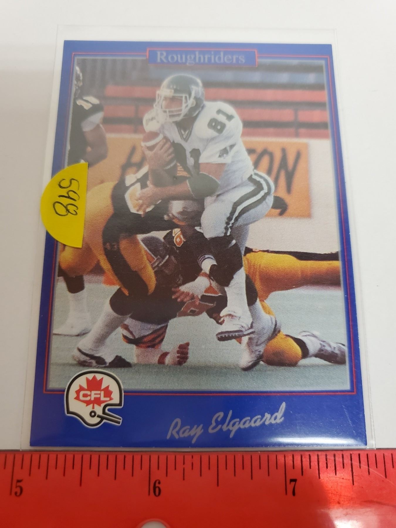 Ray Elgaard, Saskatchewan Roughriders SB, CFL Football Card. 1991 Jogo ...