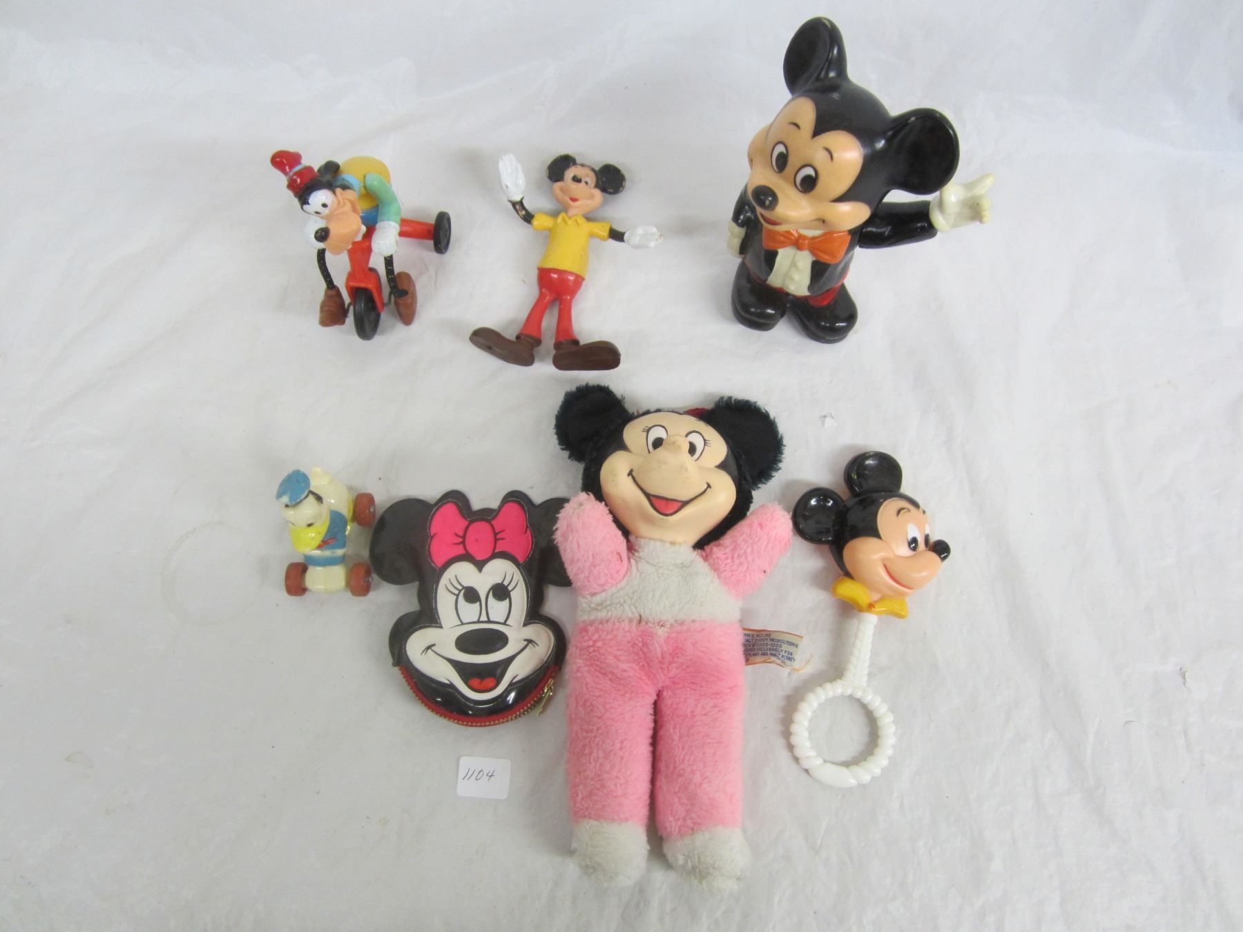Lot of Disney Mickey Mouse Character Toys