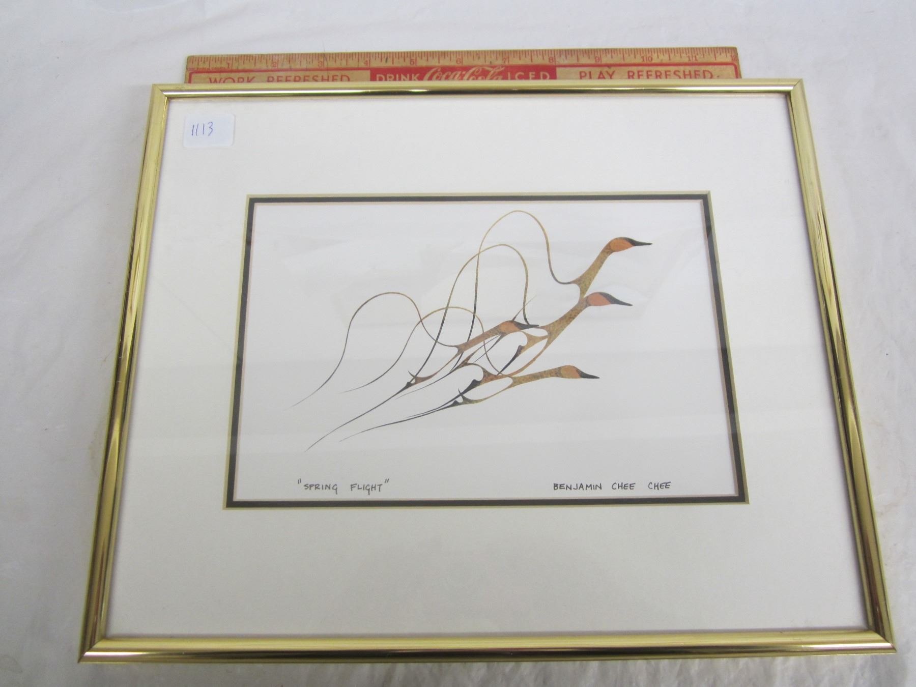 Vintage Benjamin Chee Che print Spring Flight