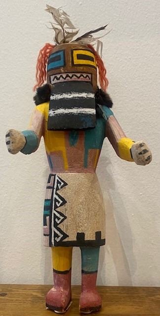 Vintage 10-inch Hopi Chakwaina Warrior Carving