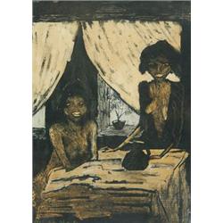 OTTO MUELLER Sig Lithograph German Art