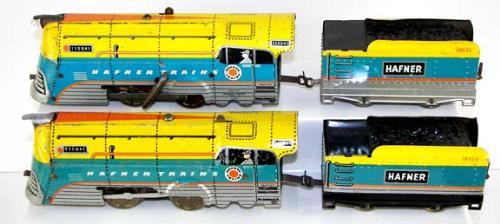 Large Wind Up Hafner Train Lot