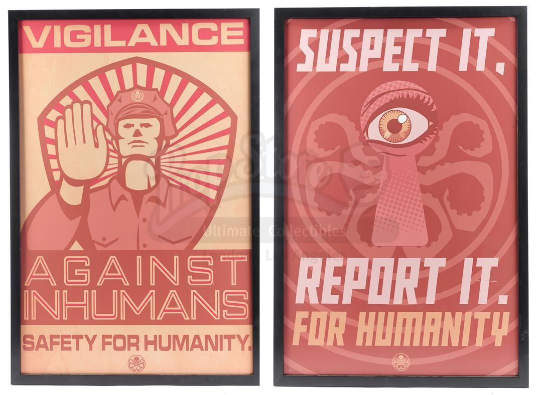 Lot #220 - Marvel's Agents of S.H.I.E.L.D. - Pair of Hydra Propaganda ...