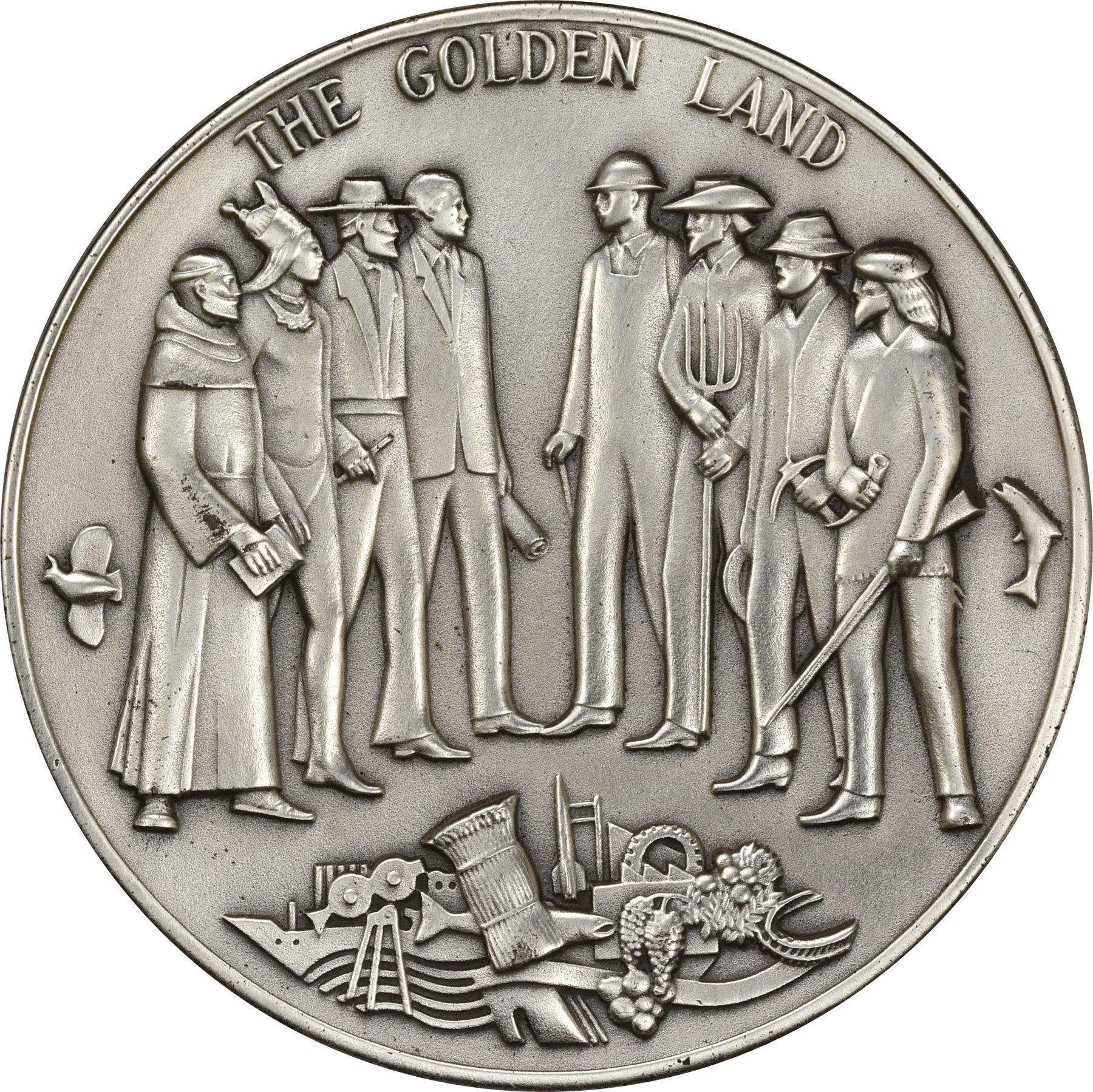 United States. California. 1769-1969 Bicentennial. Antiqued Silver ...