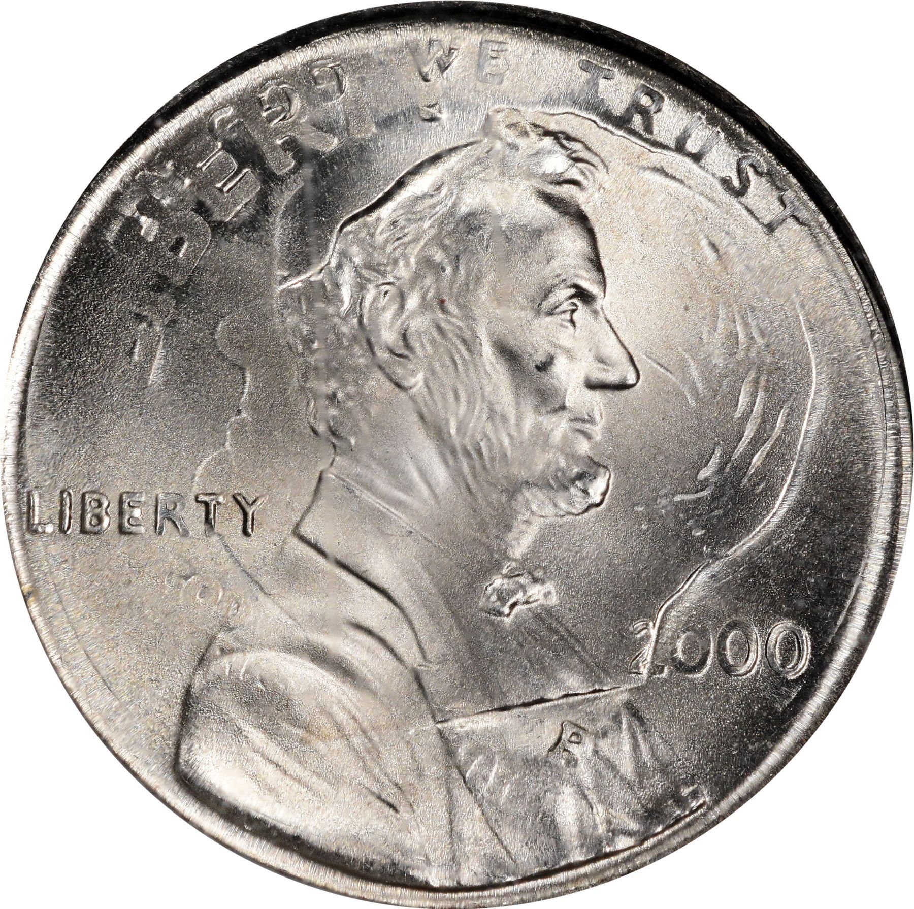 2000 1¢. Mint Error. Double Denomination. Lincoln Cent on Struck ...