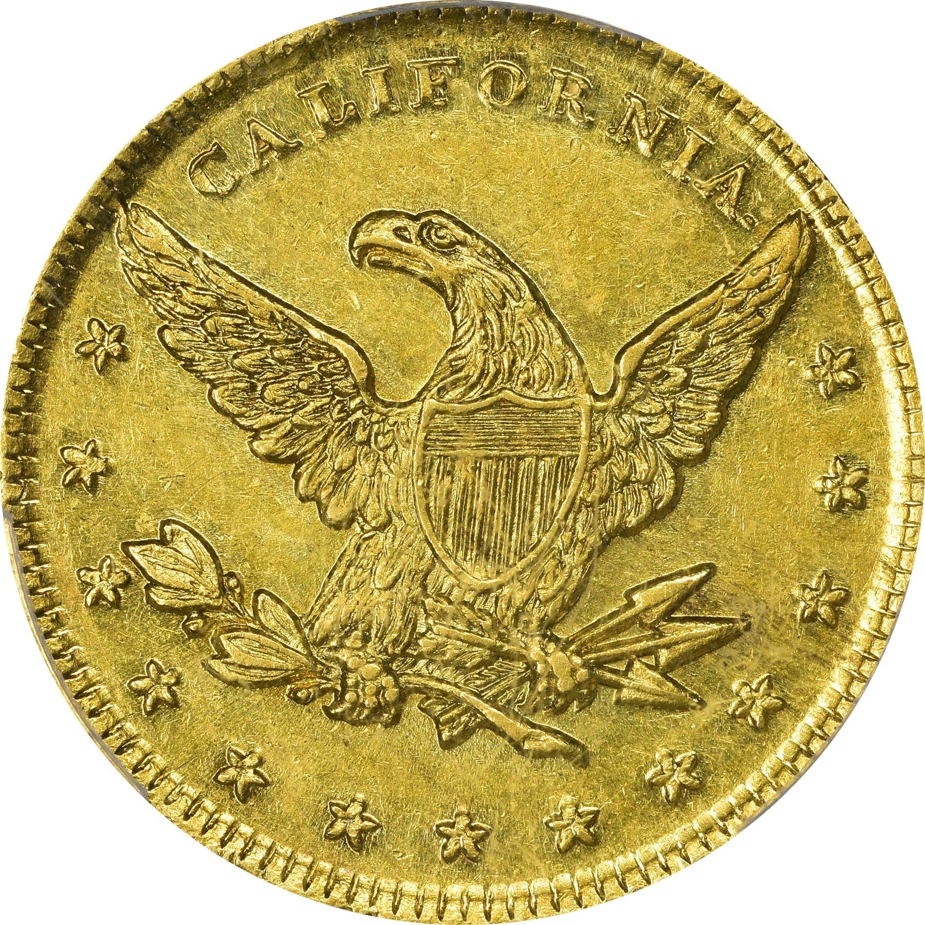 Undated (1849) Miners Bank Gold $10. Kagin-1. Rarity-6. Plain Border ...