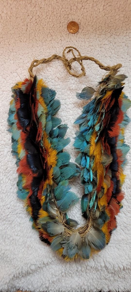 South American Andean Ceremonial Feather Collar