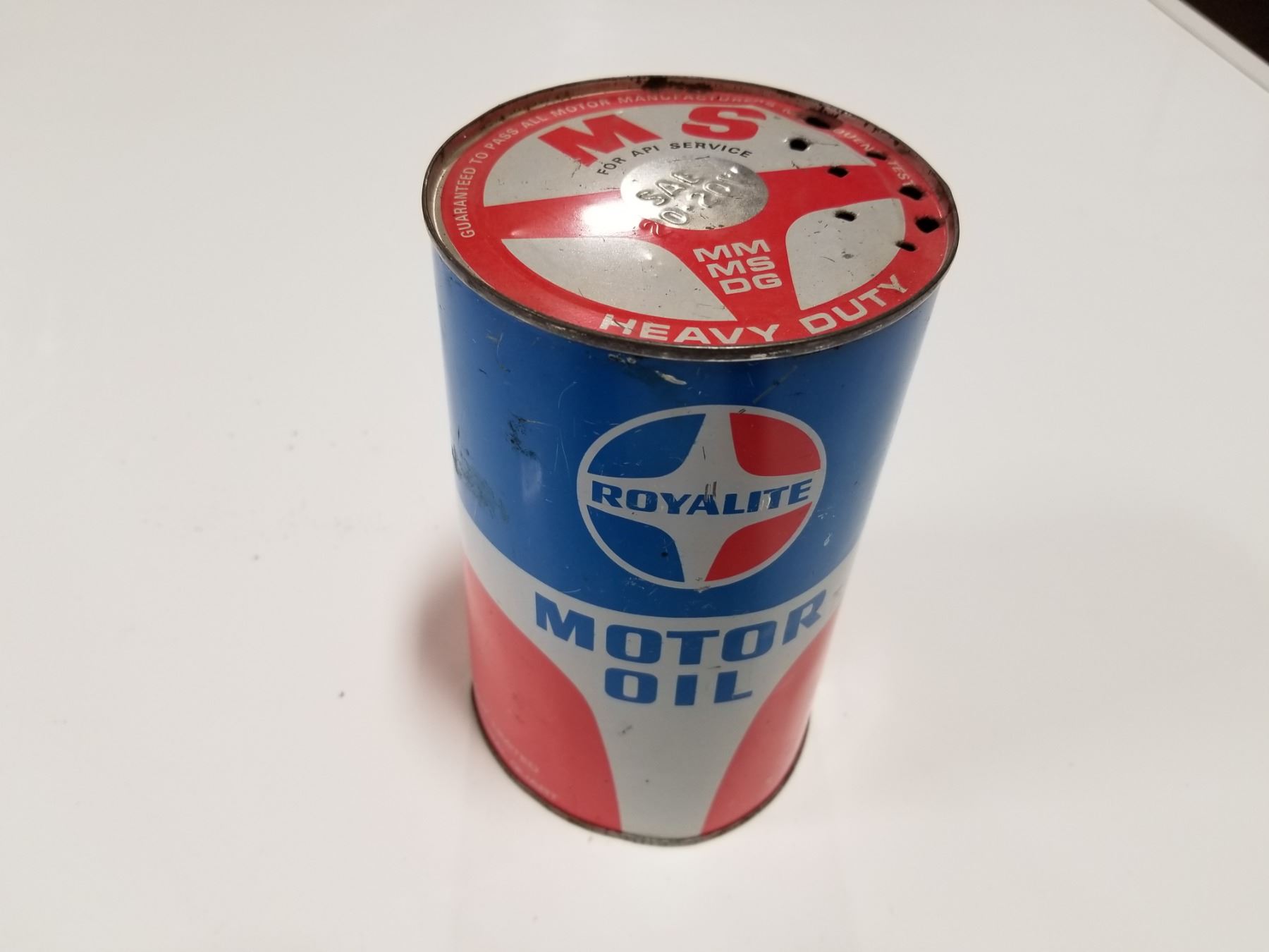 Royalite Motor Oil Quart Tin