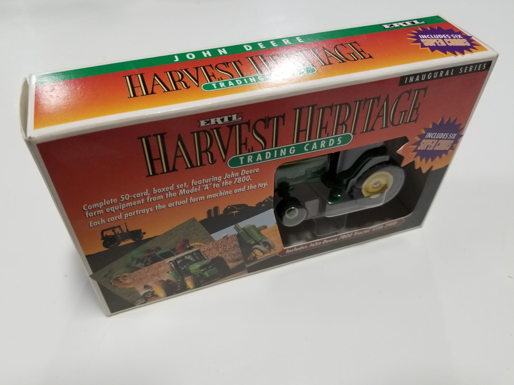 ERTL Harvest Heritage Trading Cards Includes John Deere 7800 Tractor w/2WD
