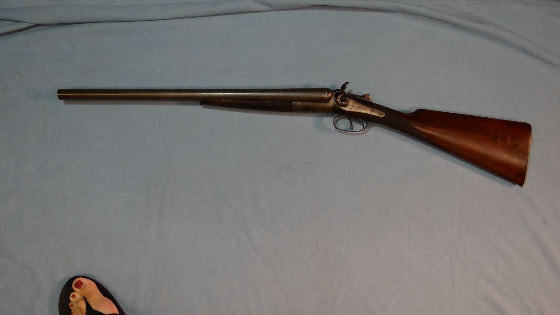 J. O.Mayne (London) stage coach shotgun, 12 ga. dble bbl., exterior ...