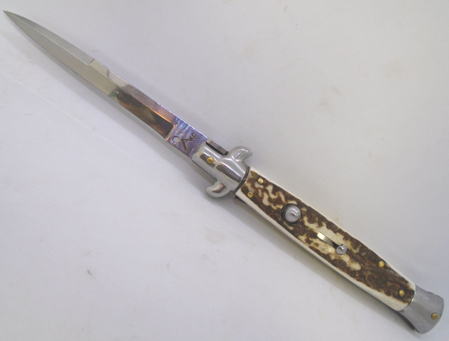 STAG SWITCHBLADE KNIFE STILETTO 11"