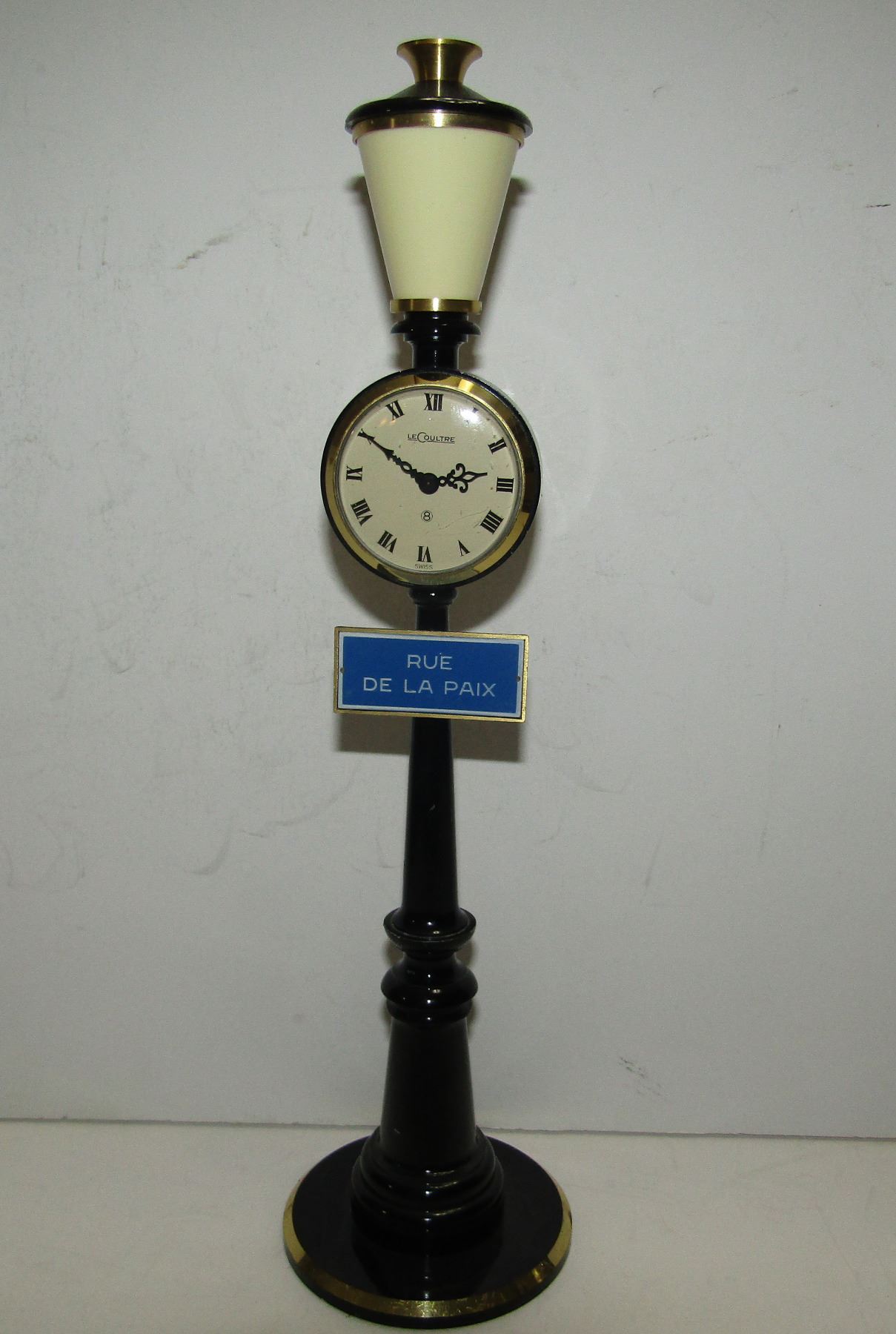 LE COULTRE LAMP POST CLOCK