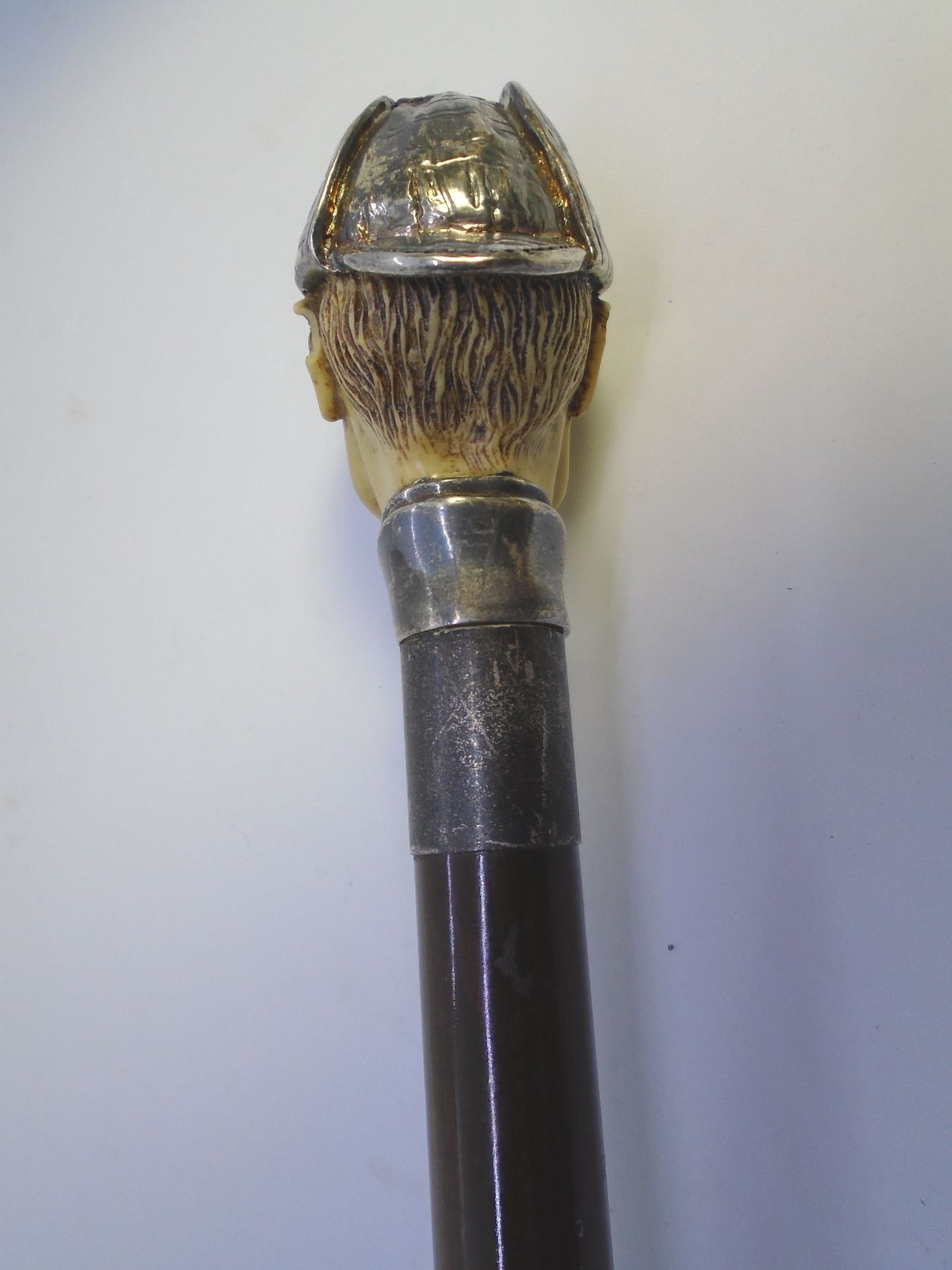 SHERLOCK HOLMES CANE STERLING SILVER WALKING STICK