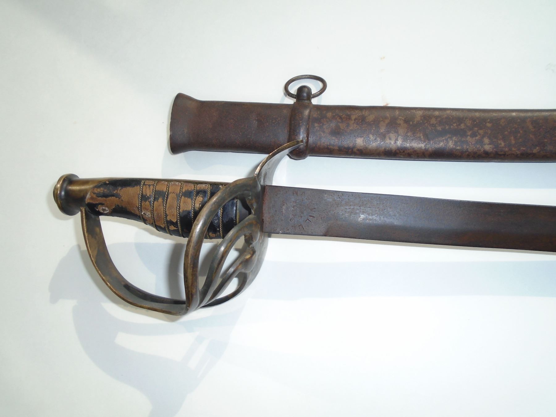 NASHVILLE PLOW WORKS CIVIL WAR CAVALRY SABER SWORD