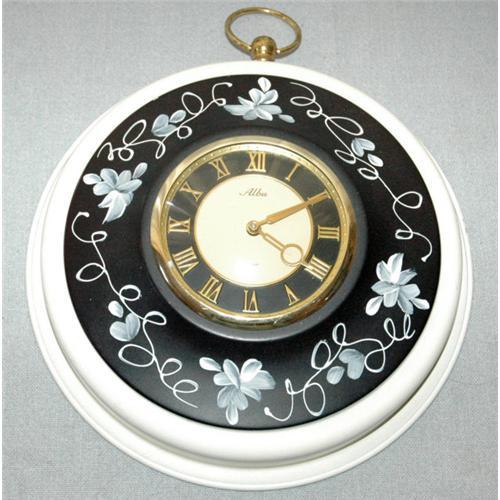 Alba 8 Day Painted Tole Wall Clock #1234488