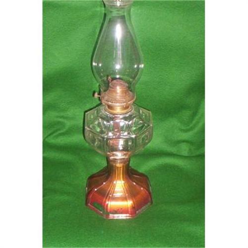 Goofus Glass Kerosene Lamp #1235074