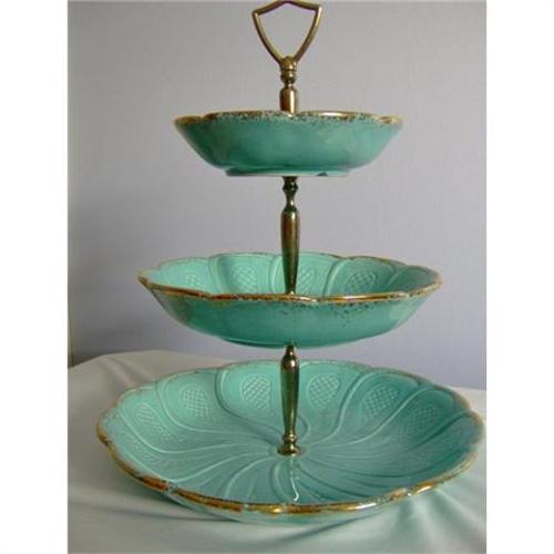 1950s Vintage California Pottery Three-Tier #1249821