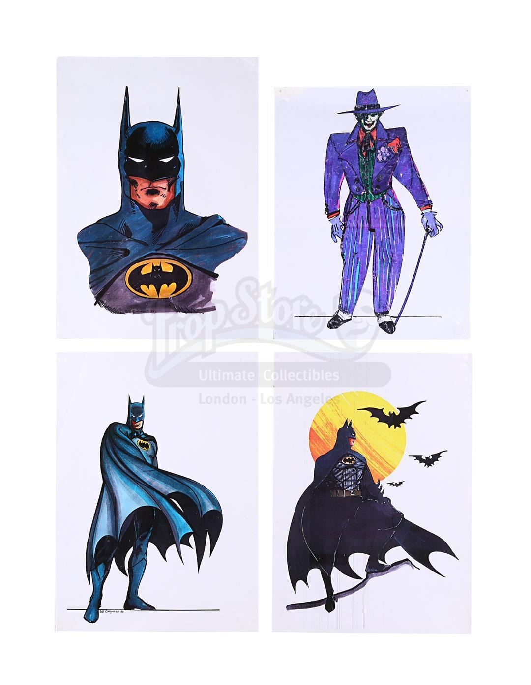 BATMAN (1989) - Bob Ringwood Printed Production Costume Designs for ...