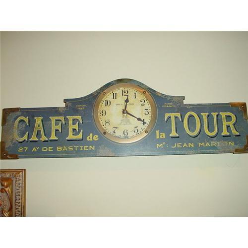 French wall clock Cafe de la Tour #1233677