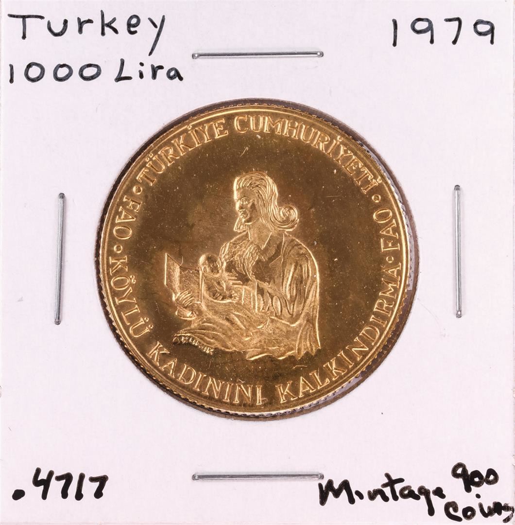 1979 Turkey 1000 Lira Gold Coin