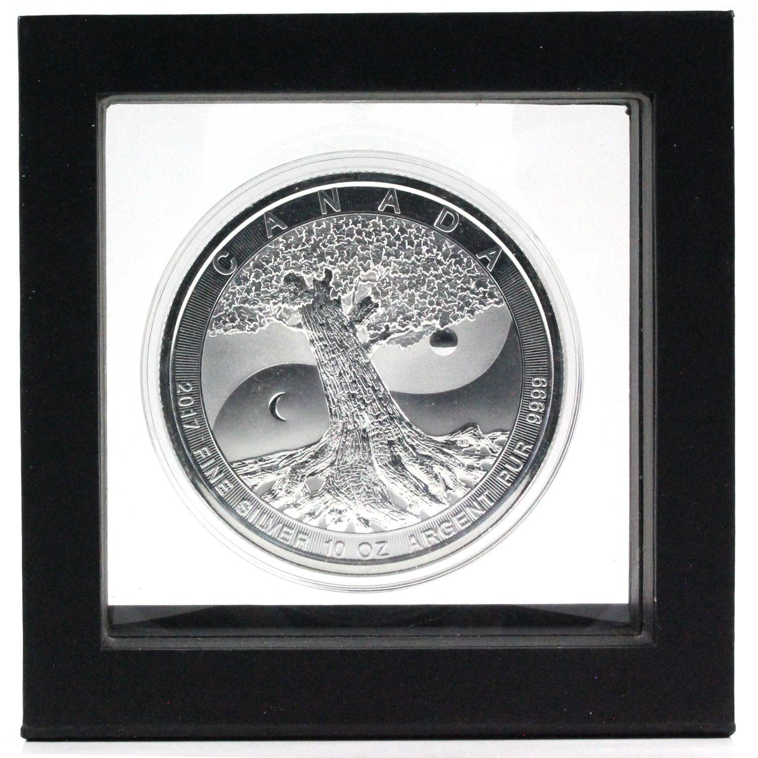 2017 Canada 10oz Tree of Life .9999 Fine Silver Coin in Magic Window ...