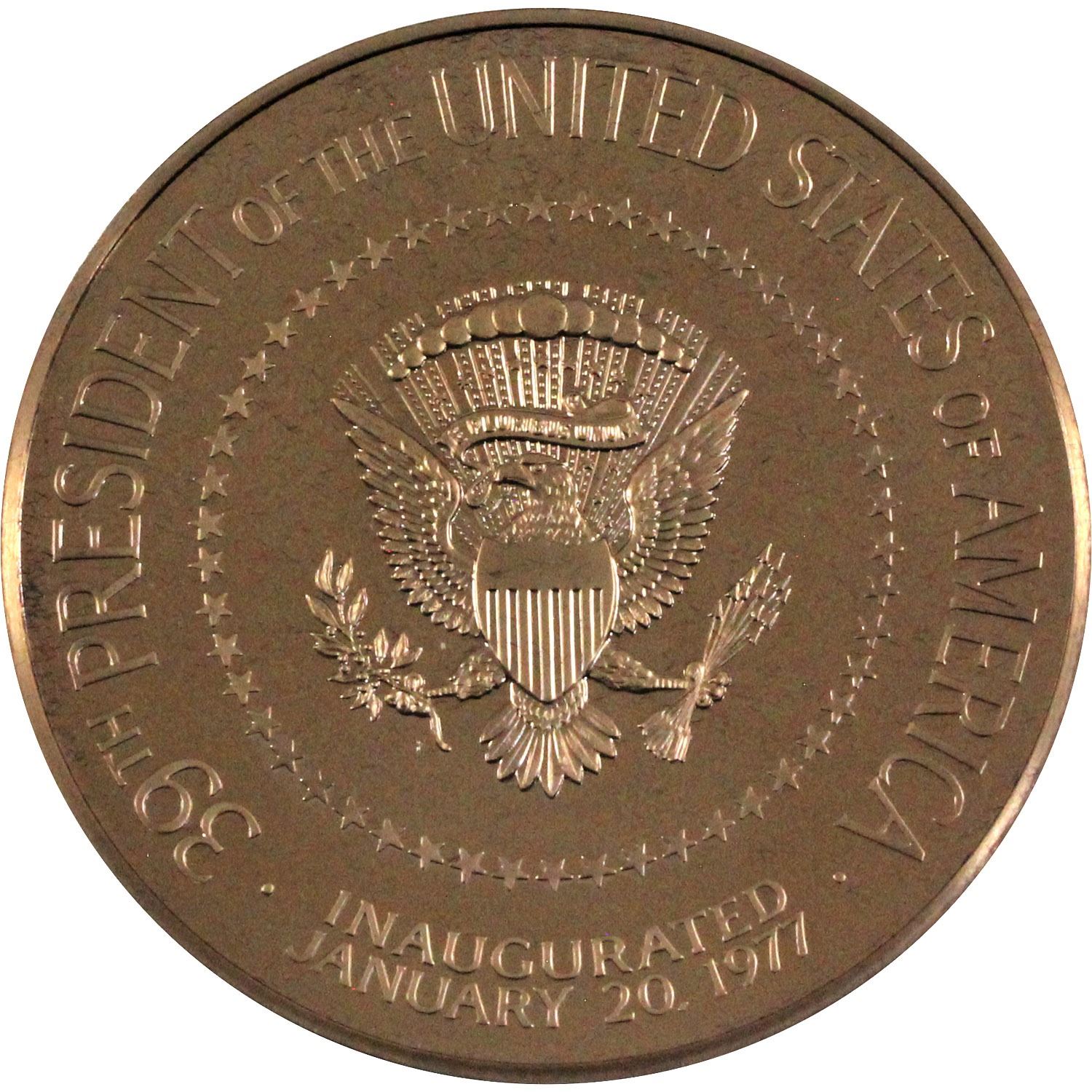 1977 Jimmy Carter The Official Presidential Inaugural Medal Minted by ...